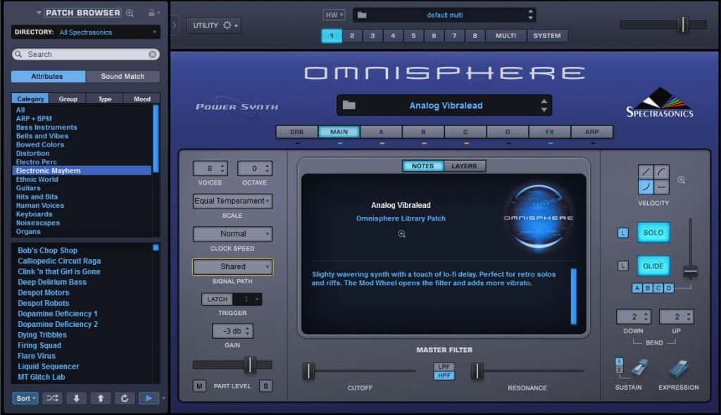 Hướng dẫn sử dụng VST Omnisphere - thư viện âm thanh khổng lồ