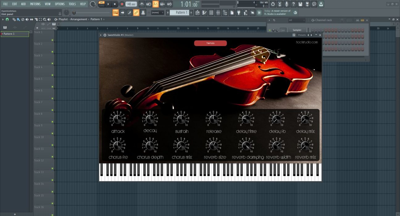 Giới thiệu VST Violin miễn phí - Sweet Violin | Học FL Studio